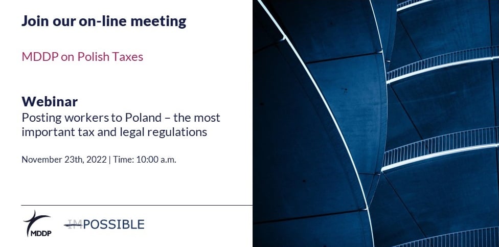MDDP on Polish Taxes I Posting workers to Poland – the most important ...