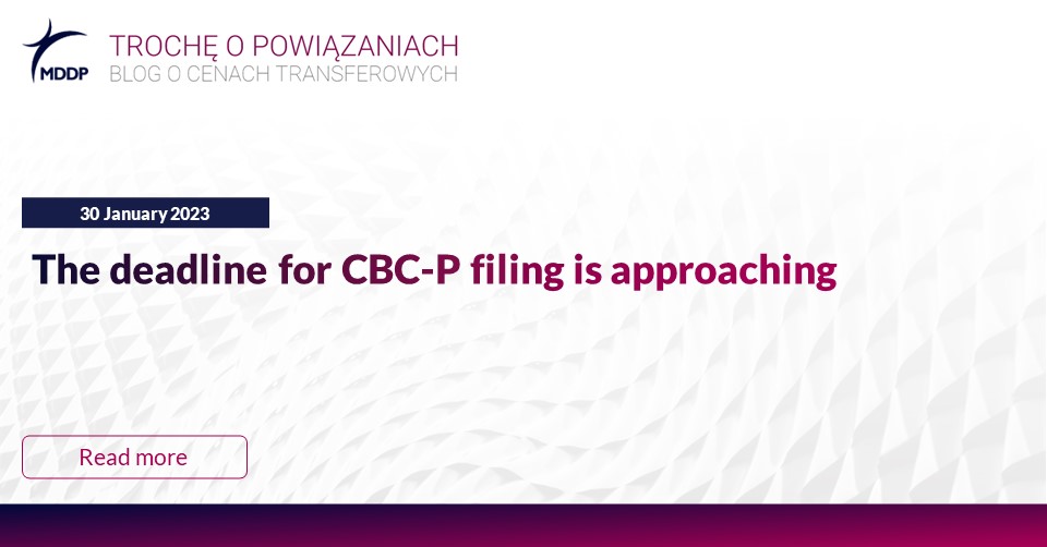 The deadline for CBC-P filing is approaching | MDDP