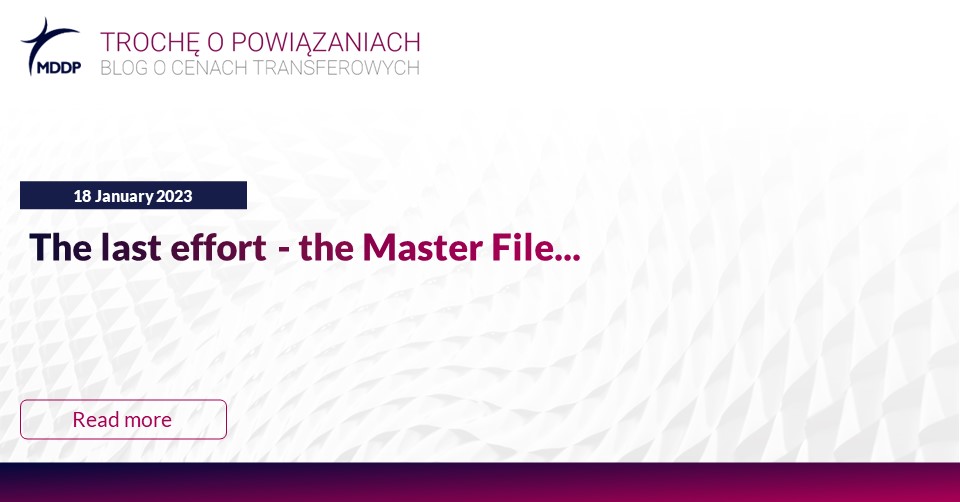 The last effort - the Master File... | MDDP