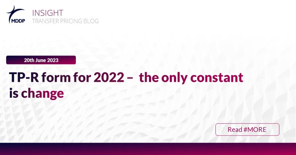 TP-R form for 2022 – the only constant is change | MDDP