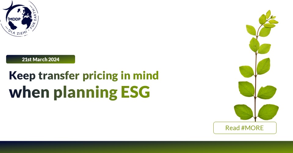 Keep transfer pricing in mind when planning ESG | MDDP