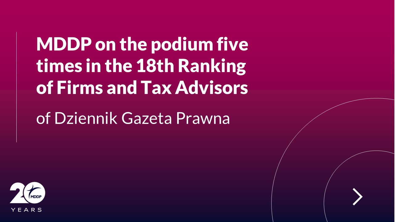 MDDP on the podium five times in the ranking of Dziennik Gazeta Prawna | MDDP