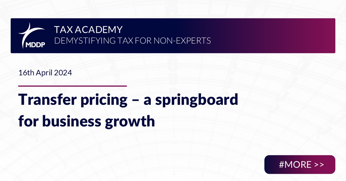 Transfer pricing – a springboard for business growth