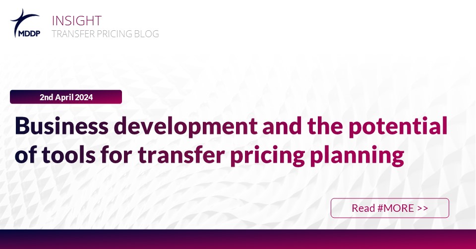 Business development and the potential of tools for transfer pricing ...