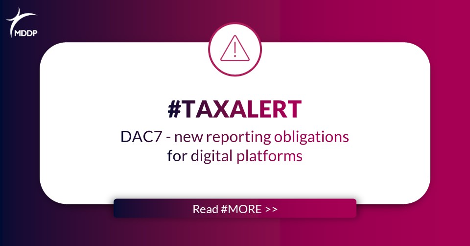 DAC7 - new reporting obligations for digital platforms | MDDP