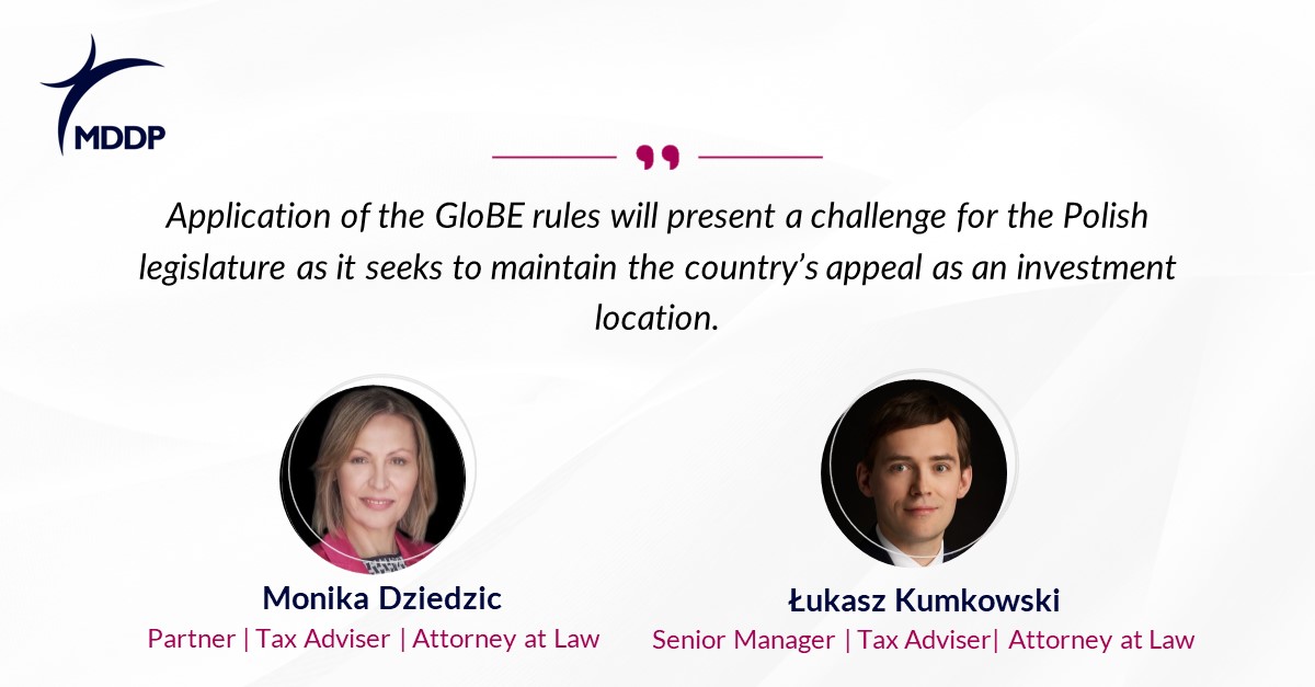 First draft of GloBE implementation act submitted in Poland | MDDP