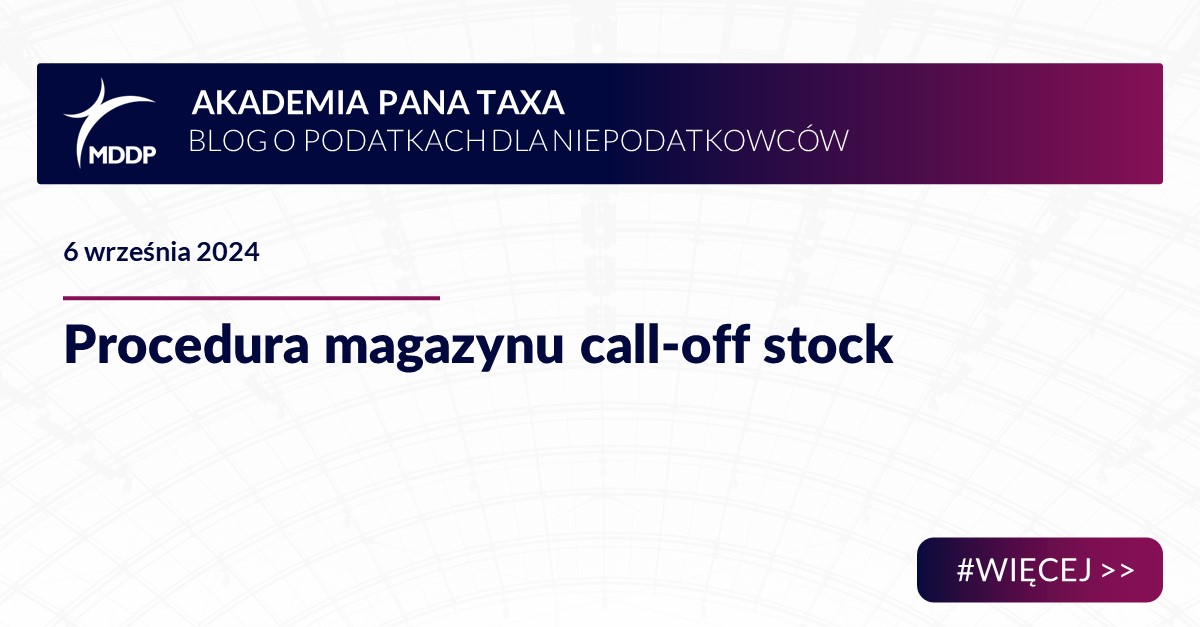 Procedura magazynu call-off stock | MDDP