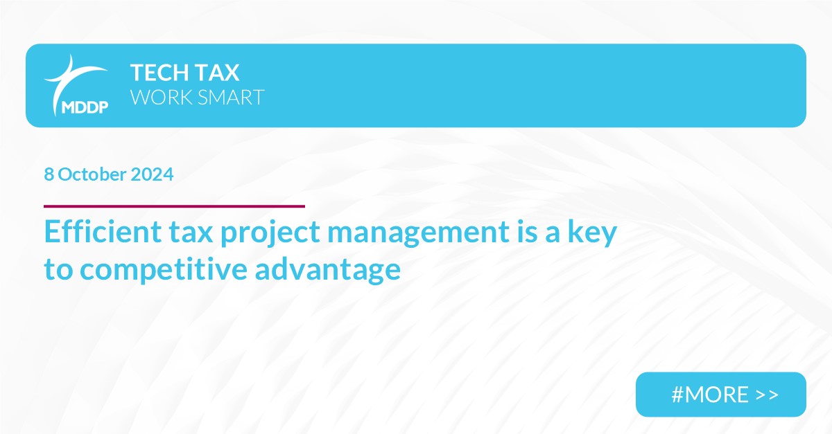 Efficient tax project management is a key