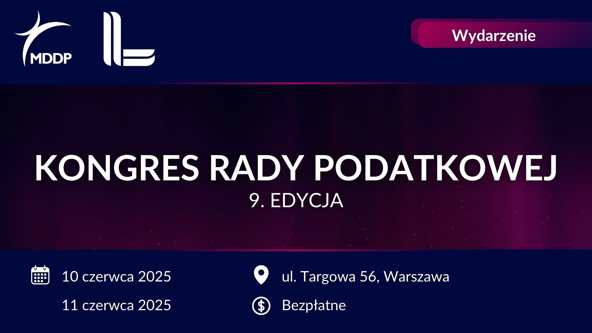 IX Kongres Rady Podatkowej - MDDP partnerem strategicznym